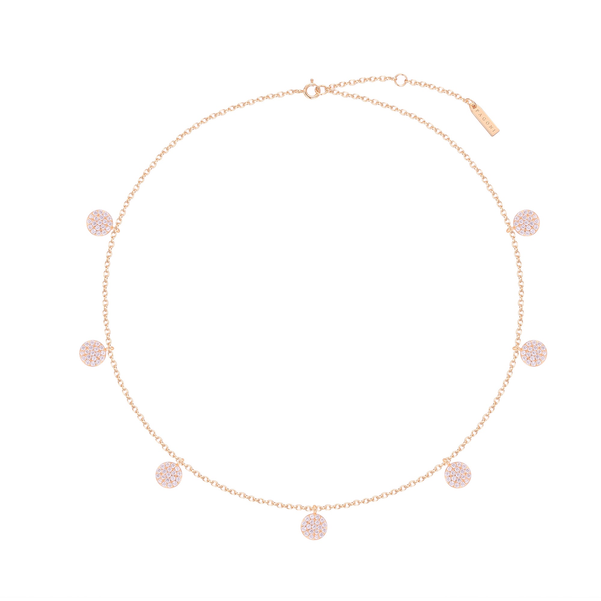 Celine Charm Necklace Rose Gold – Pagoni