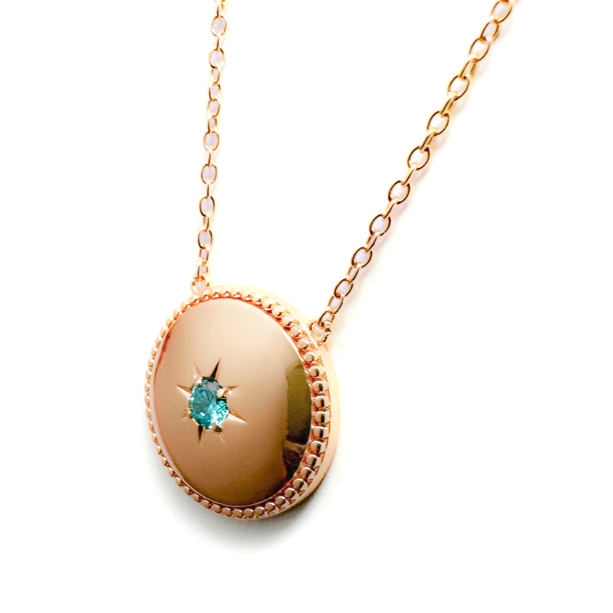 Azura Necklace Large Rose Gold – Pagoni